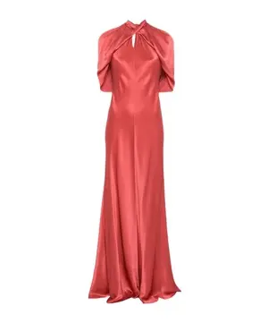 Alberta Ferretti Cutout Detail Maxi Dress