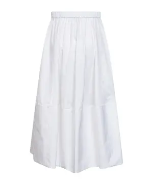 Co Tiered Gathered Midi Skirt