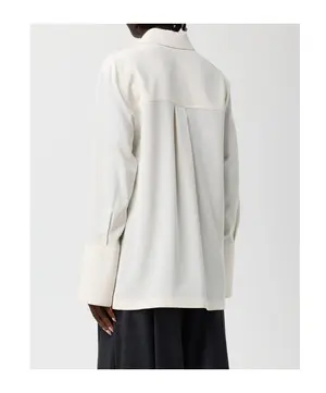 Max Mara Dover V-neck Long-sleeved Top - White