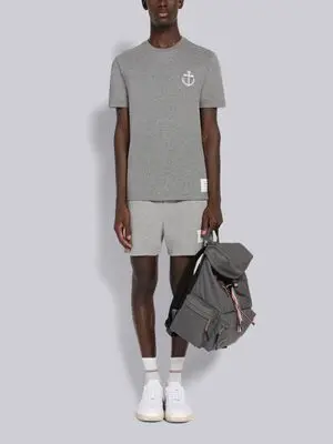 Thom Browne Anchor Embroidered Crewneck T-shirt
