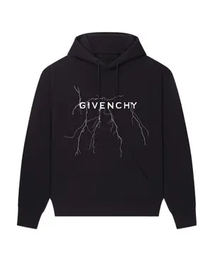Givenchy Logo Printed Drawstring Hoodie