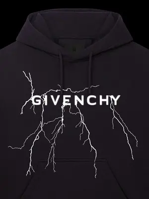 Givenchy Logo Printed Drawstring Hoodie