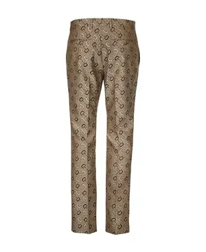 Gucci Maxi Horsebit-motif Tailored Trousers - Brown