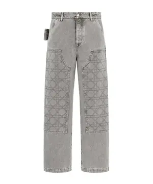 Dior Carpenter Jeans With Cannage Embroidery