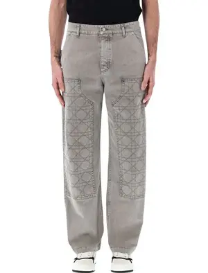 Dior Carpenter Jeans With Cannage Embroidery