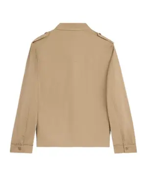 Celine Saharienne Jacket In Cotton Linen