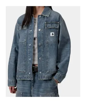 Carhartt Work In Progress Logo-patch Denim Jacket - Blue