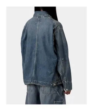 Carhartt Work In Progress Logo-patch Denim Jacket - Blue