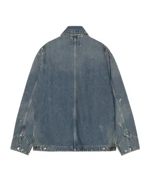 Carhartt Work In Progress Logo-patch Denim Jacket - Blue