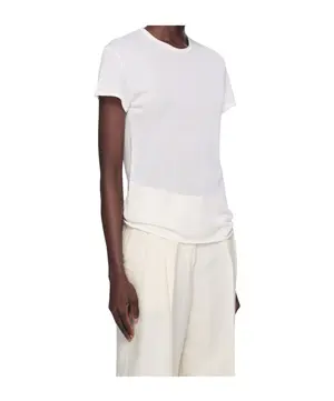 TOTEME Silk T-shirt - Ecru