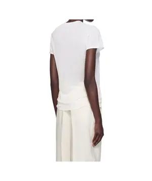 TOTEME Silk T-shirt - Ecru
