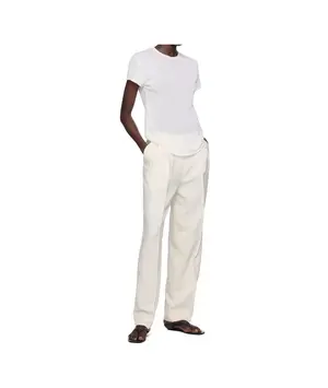 TOTEME Silk T-shirt - Ecru
