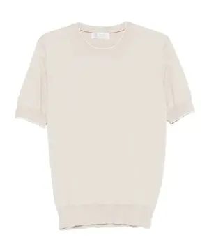 Brunello Cucinelli Short-sleeve Ribbed Jumper