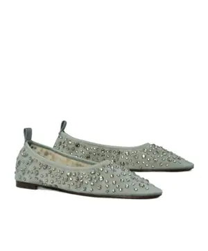 Tory Burch Embellished Ballet Flats - Blue