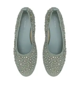 Tory Burch Embellished Ballet Flats - Blue
