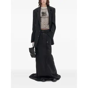 ANN DEMEULEMEESTER Agnes High Comfort Tailored Blazer - Black