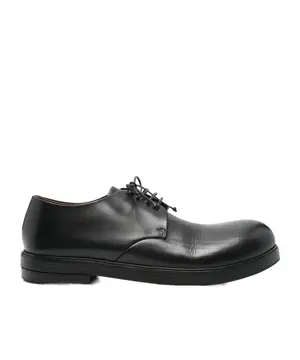 Marsèll Round Toe Lace-up Business Shoes - Black