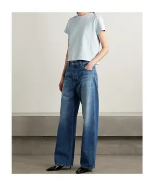 Khaite Wide-leg Denim Trousers