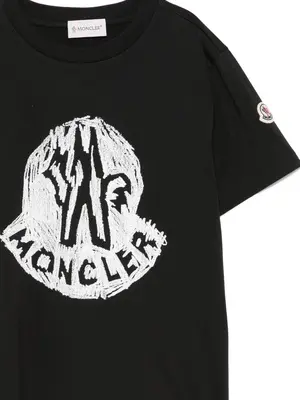 Moncler Logo Printed Crewneck T-shirt