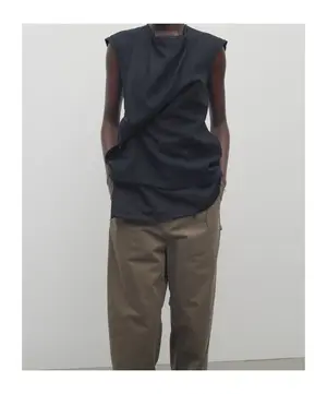 THE ROW Inawa Draped Top - Black