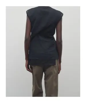 THE ROW Inawa Draped Top - Black