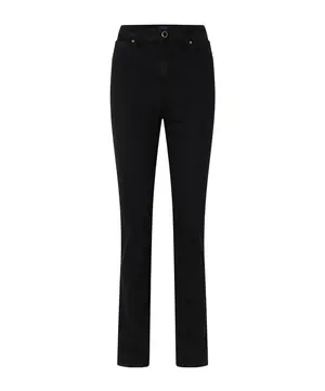 Khaite Daria High-waisted Slim-fit Jeans - Black