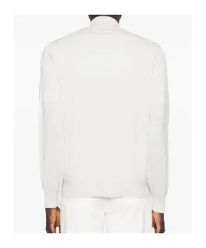 Brunello Cucinelli Zip-front Cotton Cardigan - White