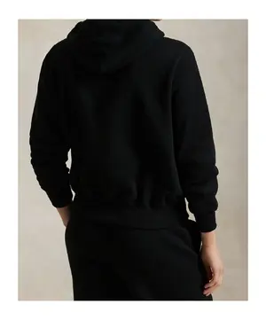 Polo Ralph Lauren Zip-up Hoodie With Embroidered Pony - Black