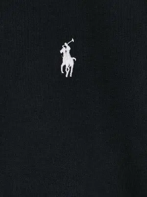 Polo Ralph Lauren Zip-up Hoodie With Embroidered Pony - Black