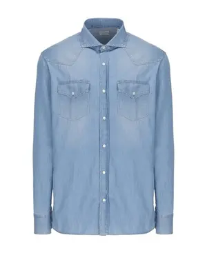 Brunello Cucinelli Long-sleeved Denim Shirt