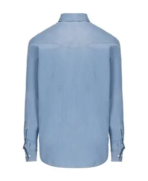 Brunello Cucinelli Long-sleeved Denim Shirt