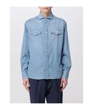 Brunello Cucinelli Long-sleeved Denim Shirt
