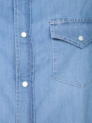 Brunello Cucinelli Long-sleeved Denim Shirt