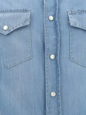 Brunello Cucinelli Long-sleeved Denim Shirt
