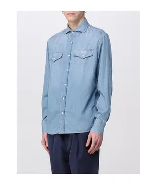 Brunello Cucinelli Long-sleeved Denim Shirt