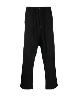 UMA WANG Drop Crotch Drawstring Trousers