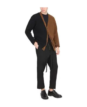 UMA WANG Drop Crotch Drawstring Trousers