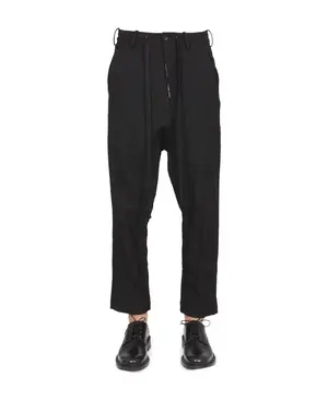 UMA WANG Drop Crotch Drawstring Trousers