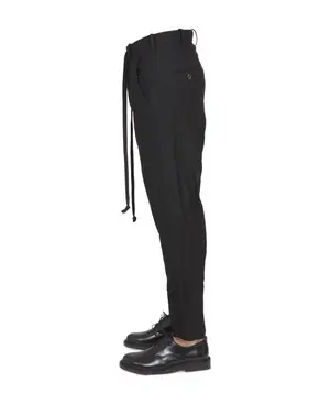 UMA WANG Drop Crotch Drawstring Trousers