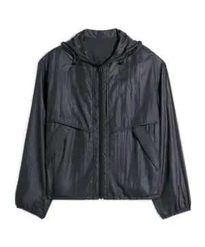 LEMAIRE Hooded Zipped Windbreaker - Dark Grey