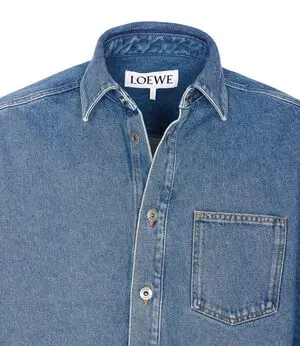 Loewe Oversized Denim Shirt - Blue
