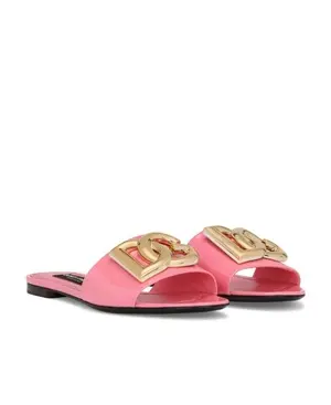 Dolce & Gabbana Logo Plaque Slip-on Slides