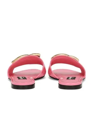 Dolce & Gabbana Logo Plaque Slip-on Slides