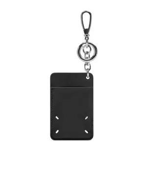 MAISON MARGIELA Chain Card Keyring - Black