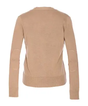 Max Mara V-neck Button-up Cardigan With Ribbed Cuffs And Hem