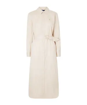 Polo Ralph Lauren Belted Shirt Midi Dress - No