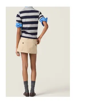 Miu Miu Belted Mini Skirt