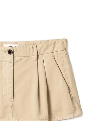Miu Miu Belted Mini Skirt