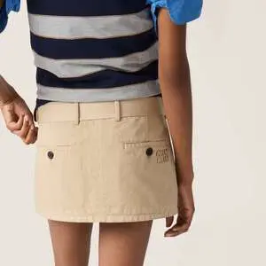 Miu Miu Belted Mini Skirt