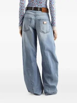 Dolce & Gabbana Paneled Distressed Jeans